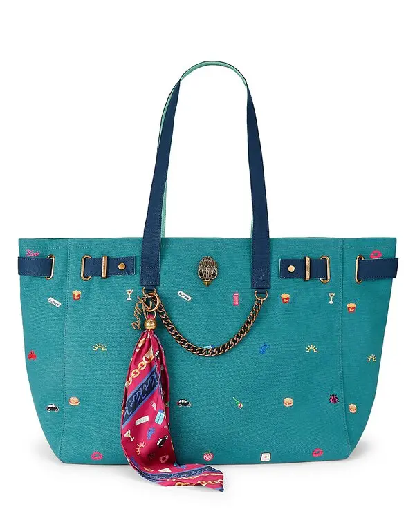 Kurt Geiger Sloane Large Embroidered Shopper Tote Bag