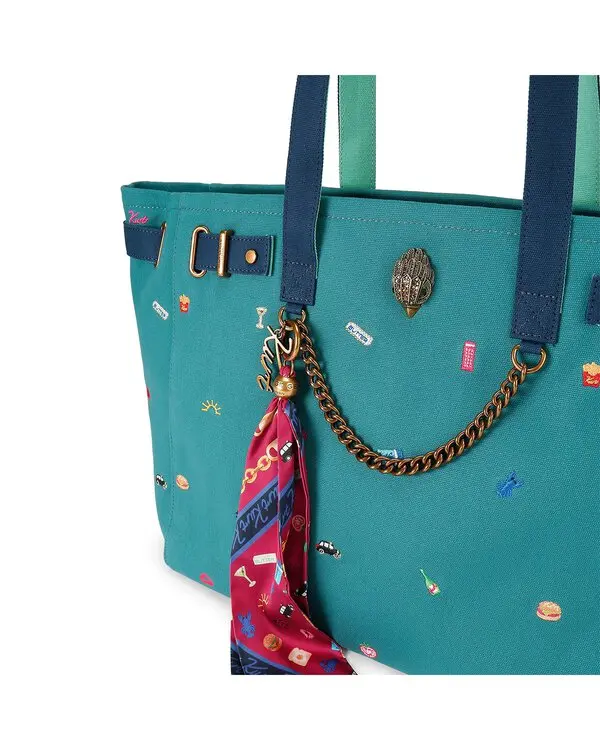 Kurt Geiger Sloane Large Embroidered Shopper Tote Bag