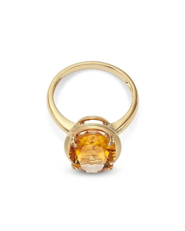 Bloomingdale'S Citrine Oval Ring In 14k Yellow