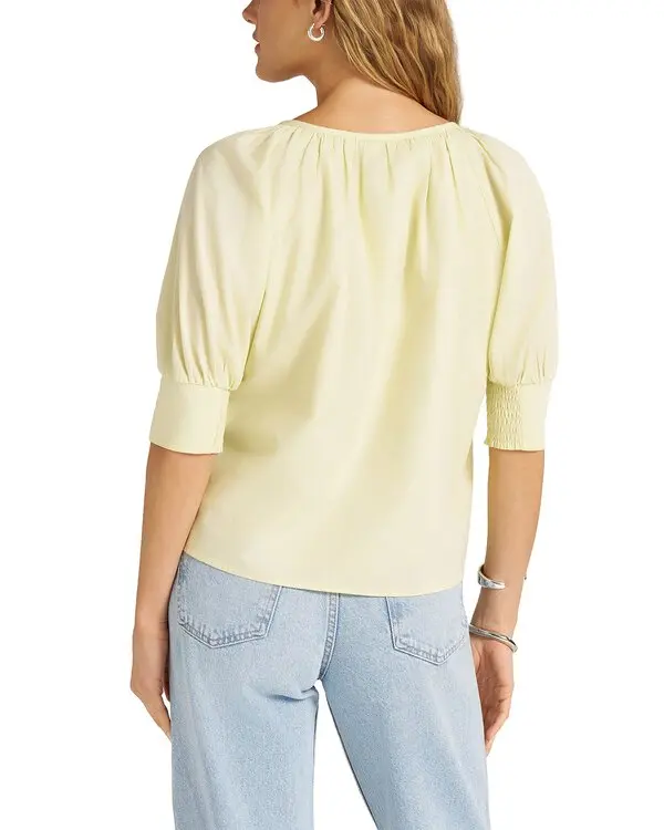 MATTY M Luma Puff Sleeve Popover Top