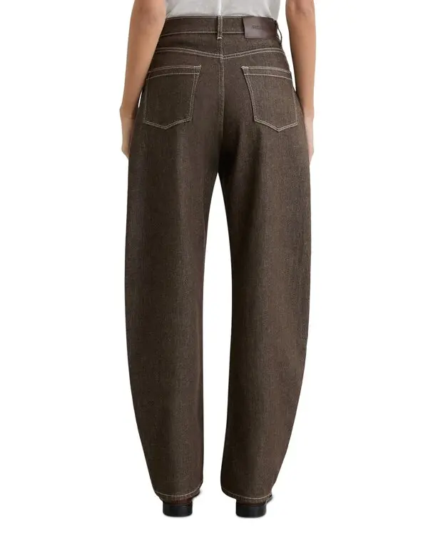 REISS Sabel High Rise Barrel Jeans