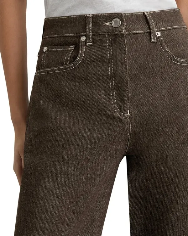 REISS Sabel High Rise Barrel Jeans