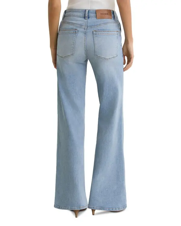 REISS Addie High Rise Wide Leg Jeans