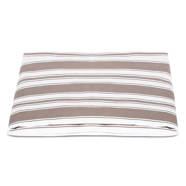 MATOUK Elio Striped Fitted Sheet, Queen - Mocha