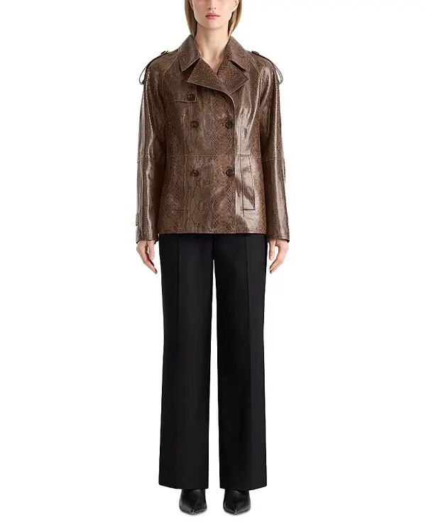 Mackage Double Breasted Leather Jacket