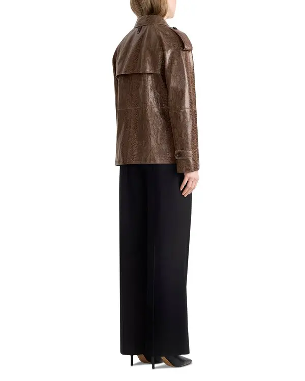Mackage Double Breasted Leather Jacket