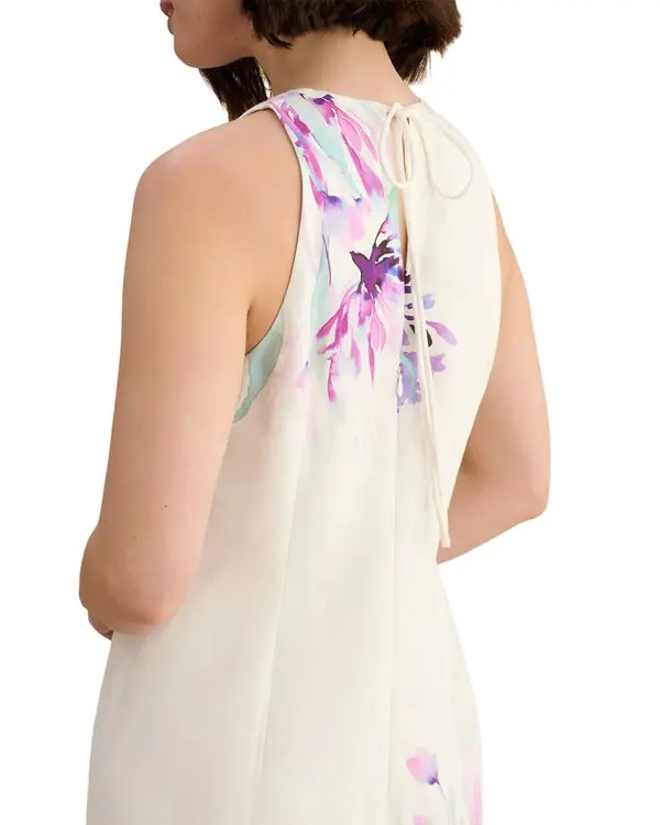 HOBBS LONDON Printed Linen Blend Maxi Dress