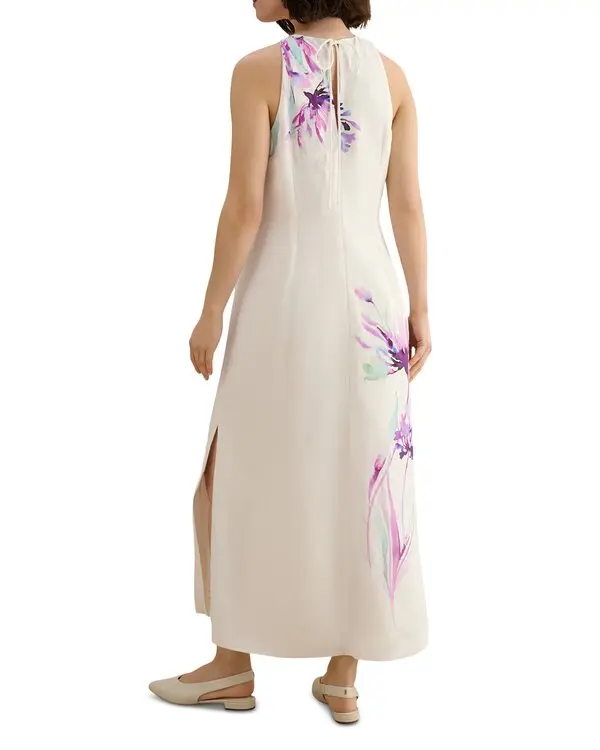 HOBBS LONDON Printed Linen Blend Maxi Dress