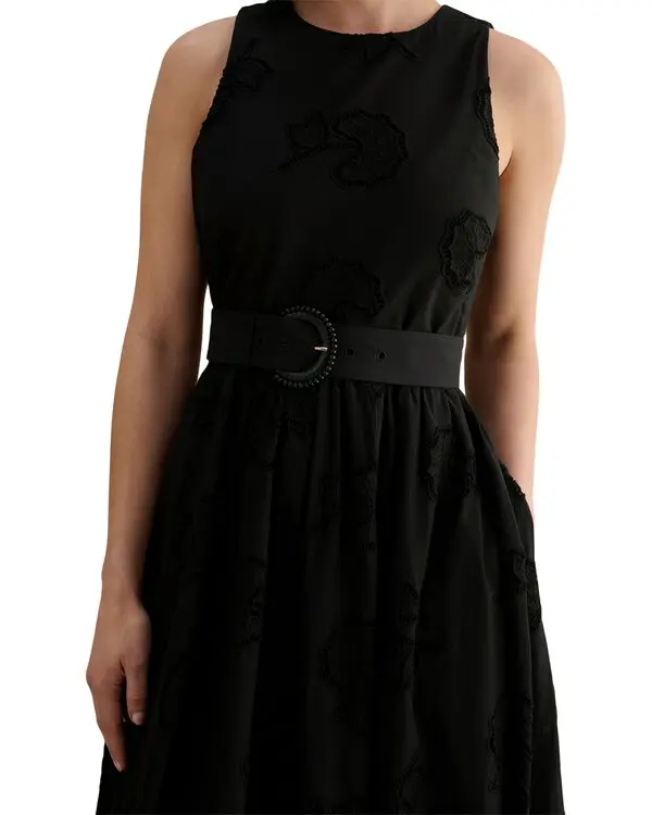 HOBBS LONDON Embroidered Midi Dress