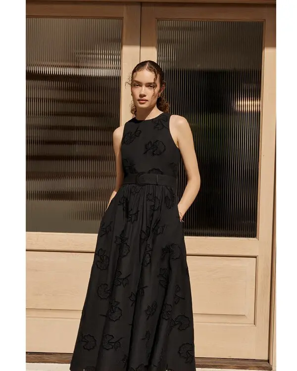 HOBBS LONDON Embroidered Midi Dress