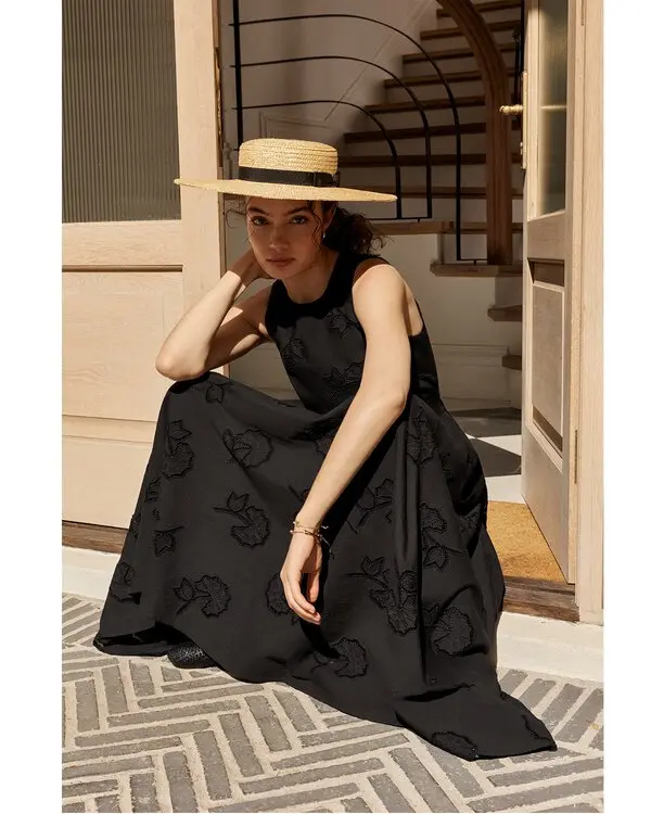 HOBBS LONDON Embroidered Midi Dress