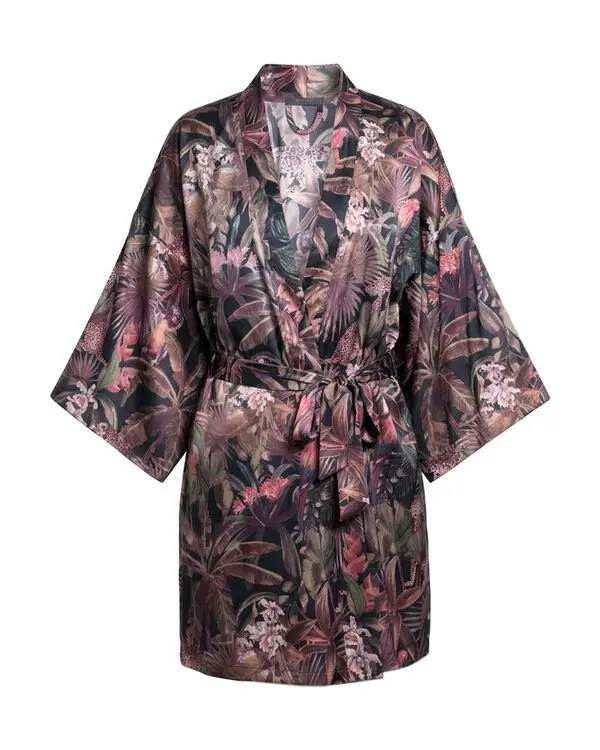 MIDNIGHT BAKERY Satin Robe