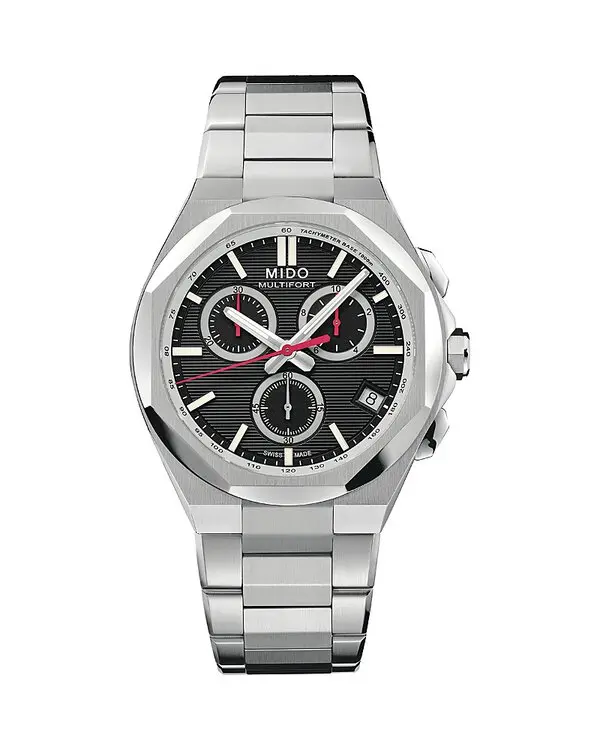 MIDO Multifort 8 One Crown Chronograph, 40mm - Black