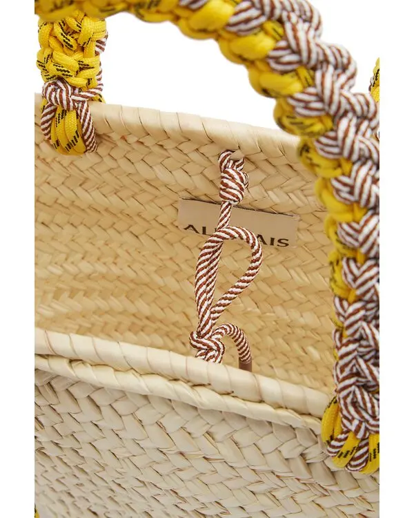 ALEMAIS Midi Macrame Basket Bag
