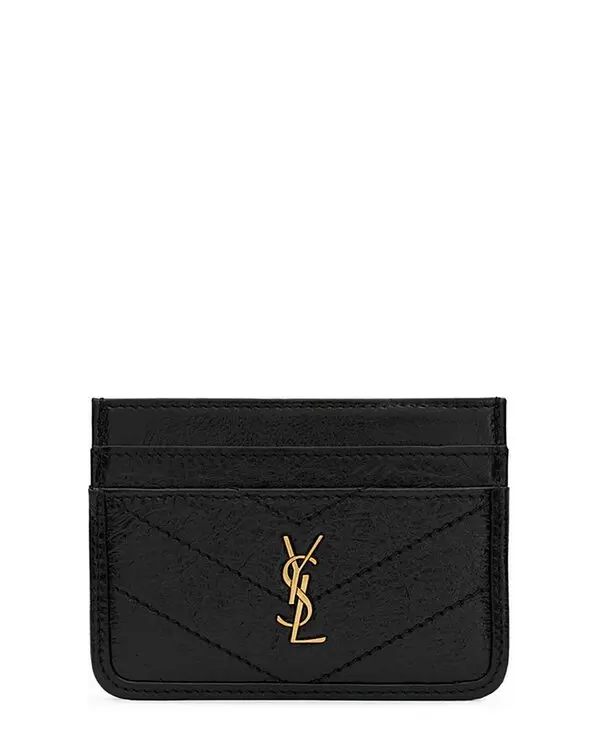 Saint Laurent Niki Card Case - Black