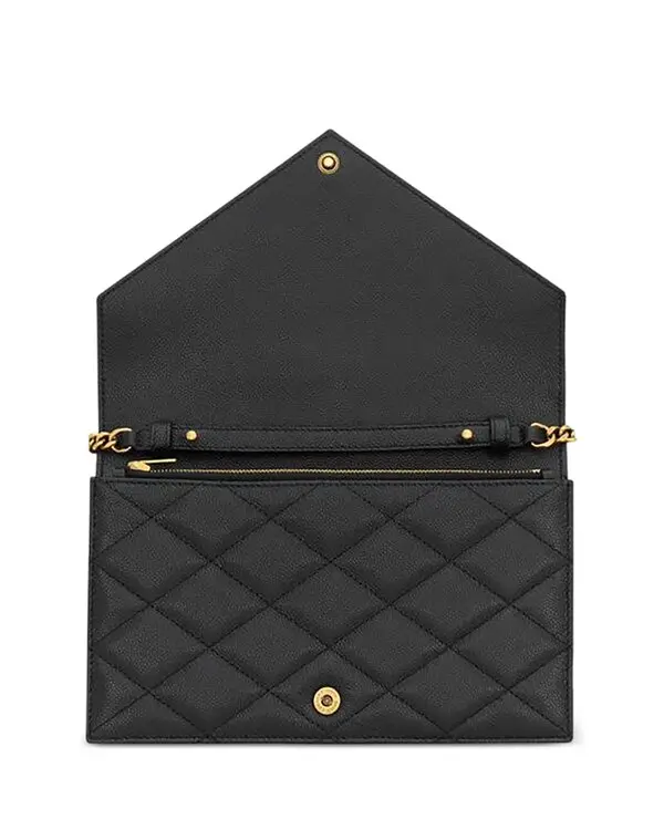Saint Laurent Paris Chain Wallet - Black