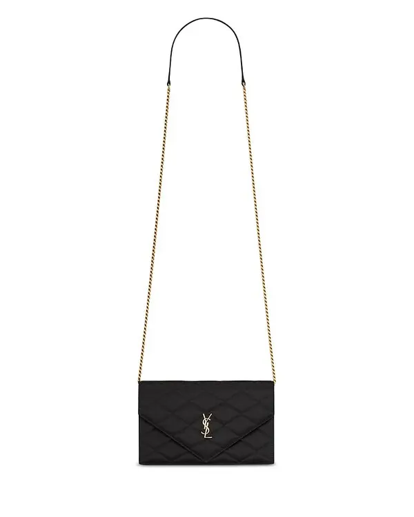 Saint Laurent Paris Chain Wallet - Black