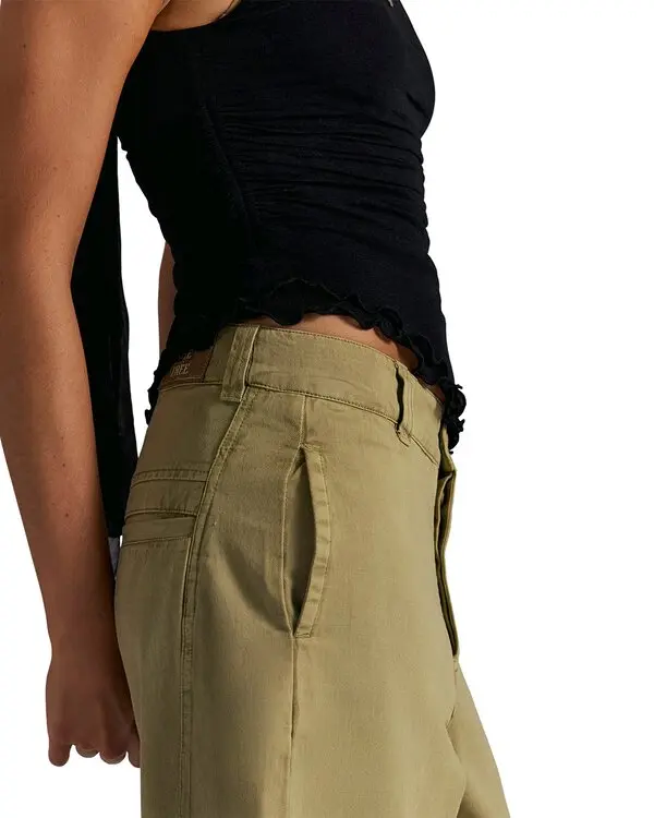 Free People Laydown Chino Pants - Aloe