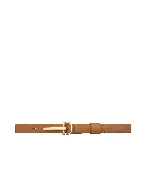 VAINCOURT La Seduisante Horse Bit Buckle Leather Belt - Camel