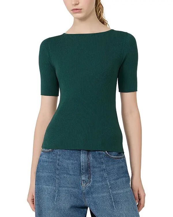 Max Mara Wkdgola Boat Neck Sweater - Green