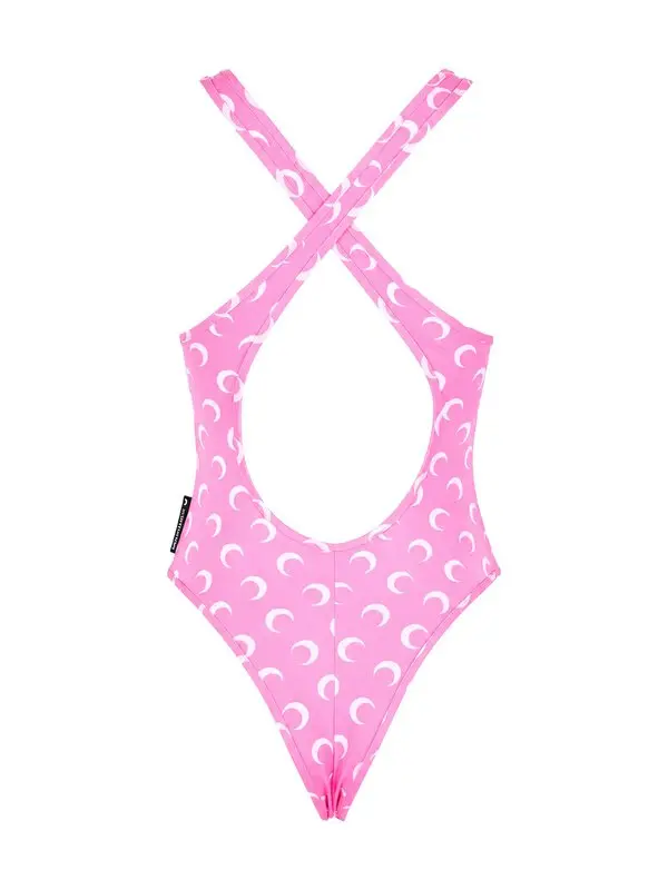MARINE SERRE Costume Da Bagno Intero "moon
