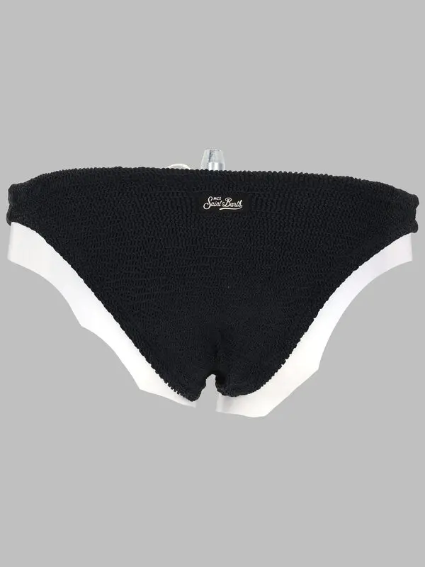 MC2 SAINT BARTH Elise" Crinkle Slip Bikini Bottom