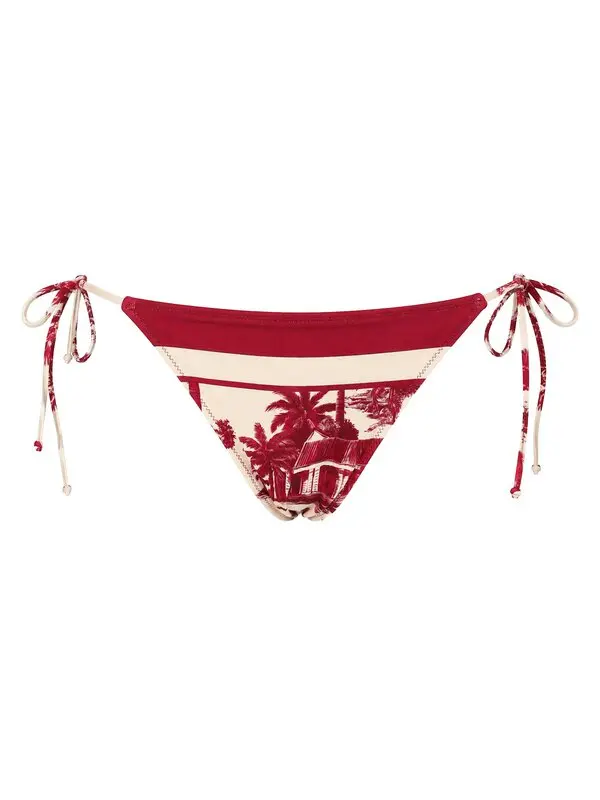MC2 SAINT BARTH Marielle" Slip Bikini Bottom - Red