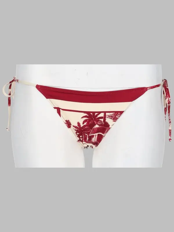 MC2 SAINT BARTH Marielle" Slip Bikini Bottom - Red