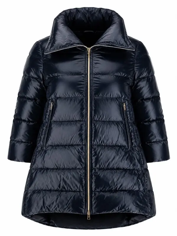 Herno Giubbotto "a-shape Cleofe" Down Puffer Jacket - Blue