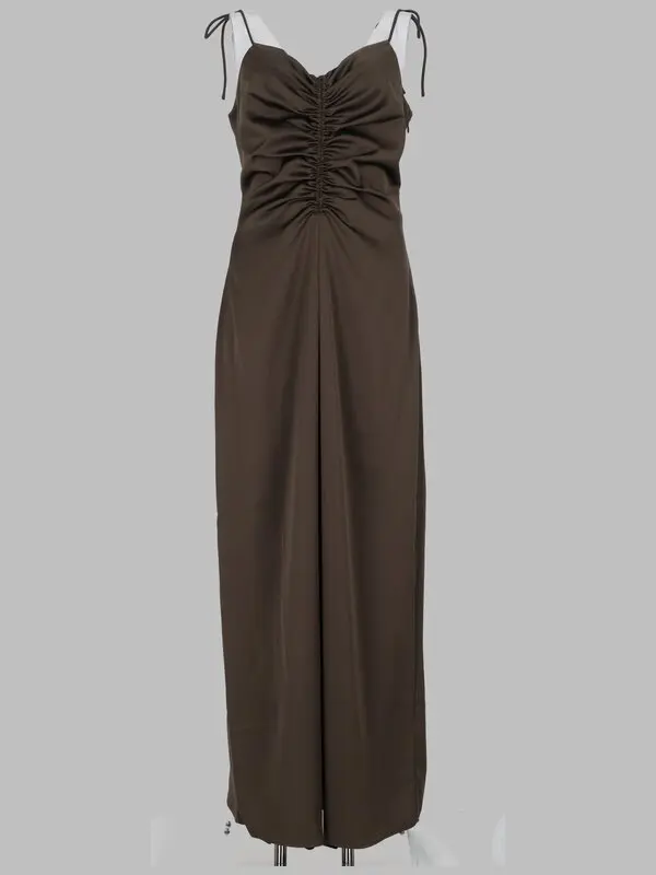 ROTATE BY BIRGER CHRISTENSEN Gathered Midi Dress