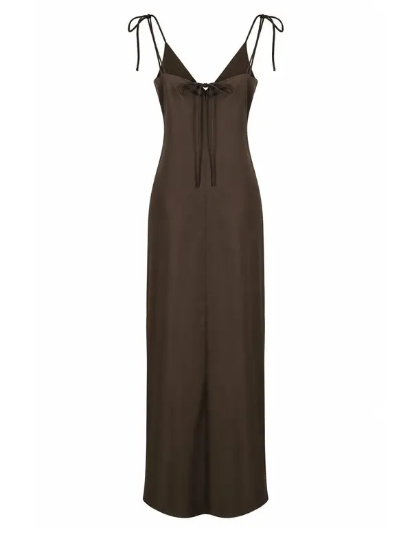 ROTATE BY BIRGER CHRISTENSEN Gathered Midi Dress
