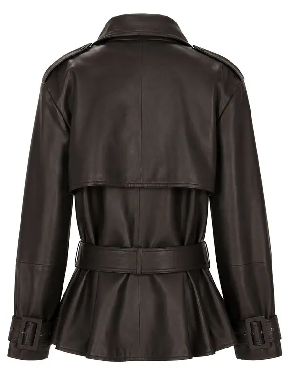 ROTATE BY BIRGER CHRISTENSEN Giacca Biker In Pelle - Brown