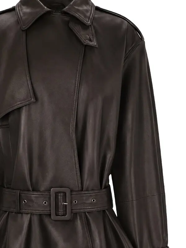 ROTATE BY BIRGER CHRISTENSEN Giacca Biker In Pelle - Brown
