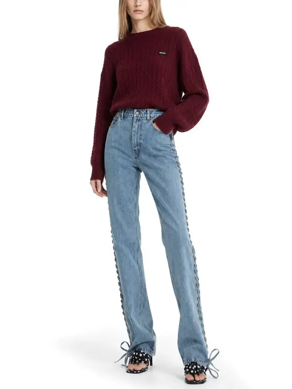 ROTATE BY BIRGER CHRISTENSEN Maglia A Treccce In Lana E Cashmere Sweater