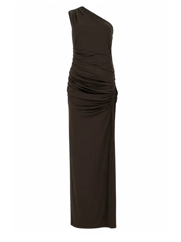 ROTATE BY BIRGER CHRISTENSEN Asymmetrical Midi Dress - Green