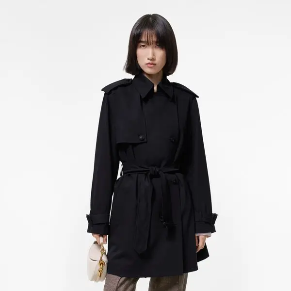 Burberry Short Wool Trench Coat