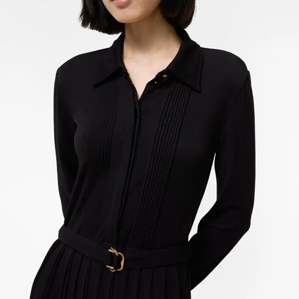 Burberry Belted Viscose Dress