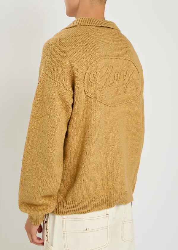 CHERRY LOS ANGELES 5 Star Logo-intarsia Cotton Jumper