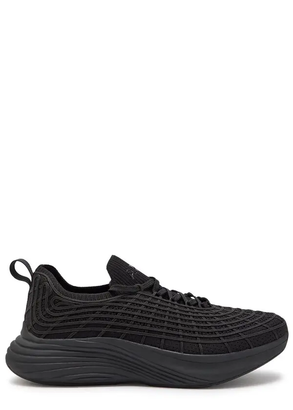 Apl Techloom Zipline Knitted Sneakers - Black