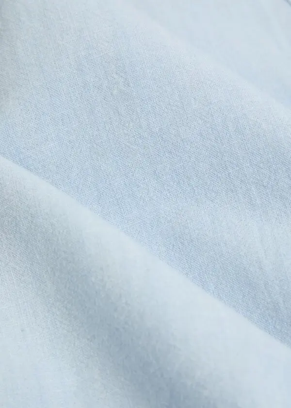 DRAKE'S Chambray Cotton Shirt