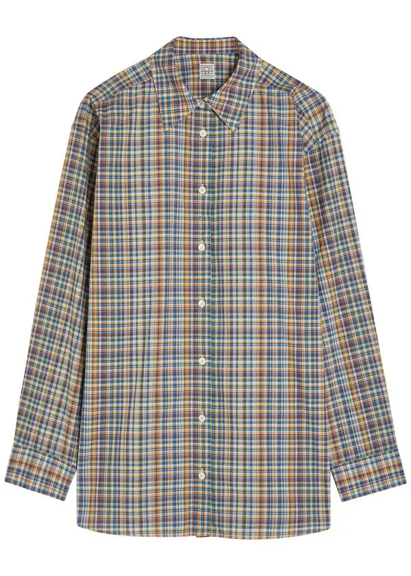 TOTEME Checked Cotton-poplin Shirt