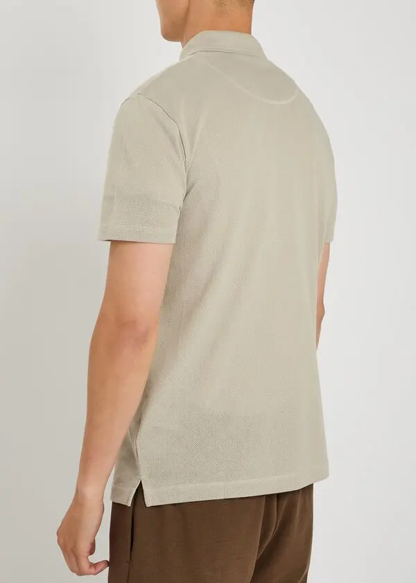 Sunspel Cotton-mesh Polo Shirt