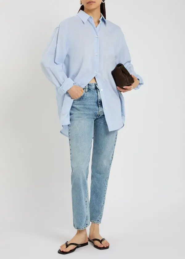 TOTEME Twisted Seam Straight Leg Jeans