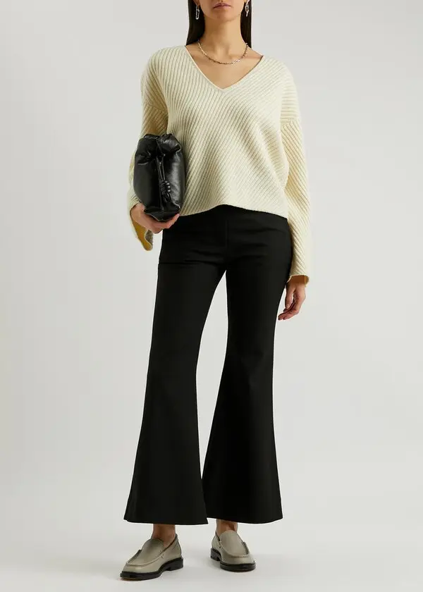BY MALENE BIRGER Flared-leg Woven Trousers