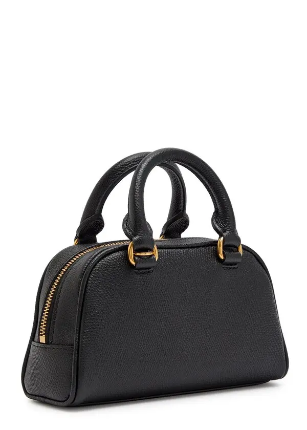 Valentino Garavani Vlogo Mini Pebbled Leather Top Handle Bag
