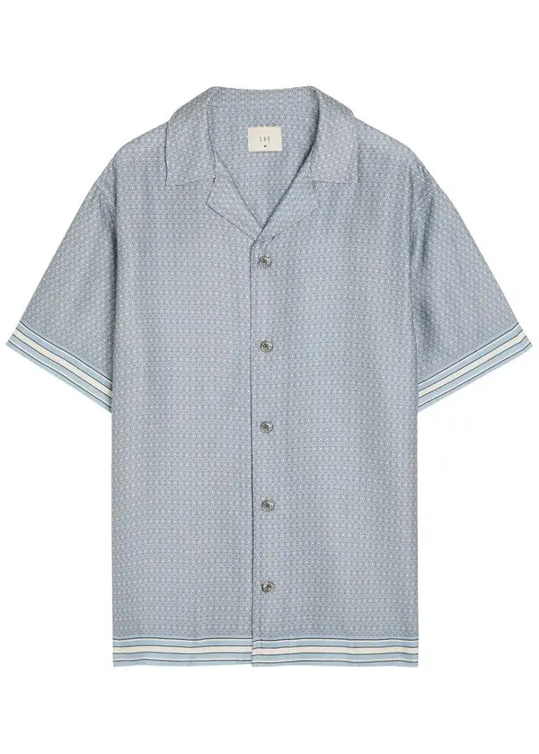 CHE Lucena Printed Satin-twill Shirt