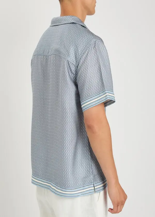 CHE Lucena Printed Satin-twill Shirt