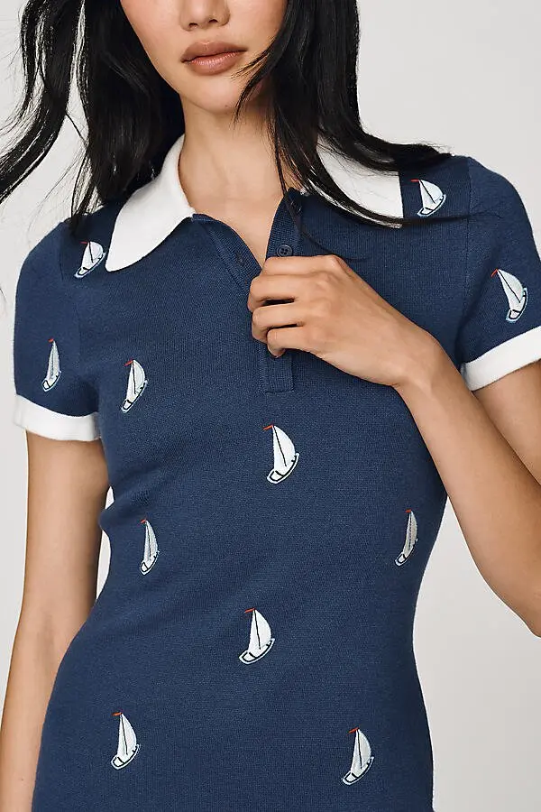 ROWING BLAZERS Sailboat Sweater Dress