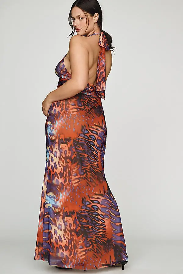 AFRM Plus Anja Halter Maxi Dress