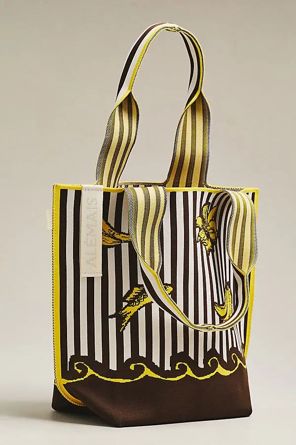 ALEMAIS Mona Jacquard Shopper Tote Bag